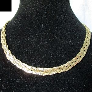 Jewelry | Gold Braided Chain Necklace | Poshmark